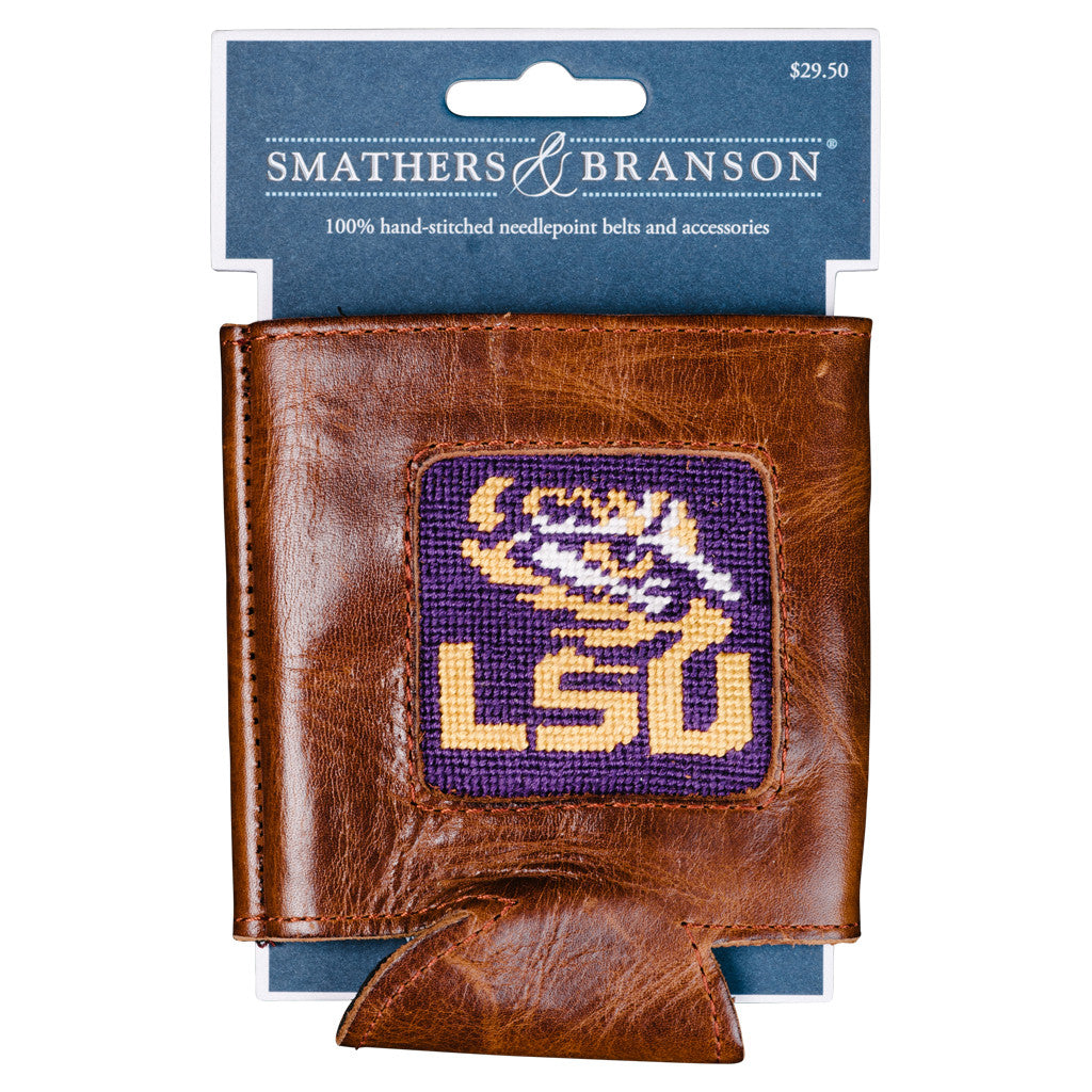 LSU Needlepoint Can Cooler – Paris Texas Apparel Co