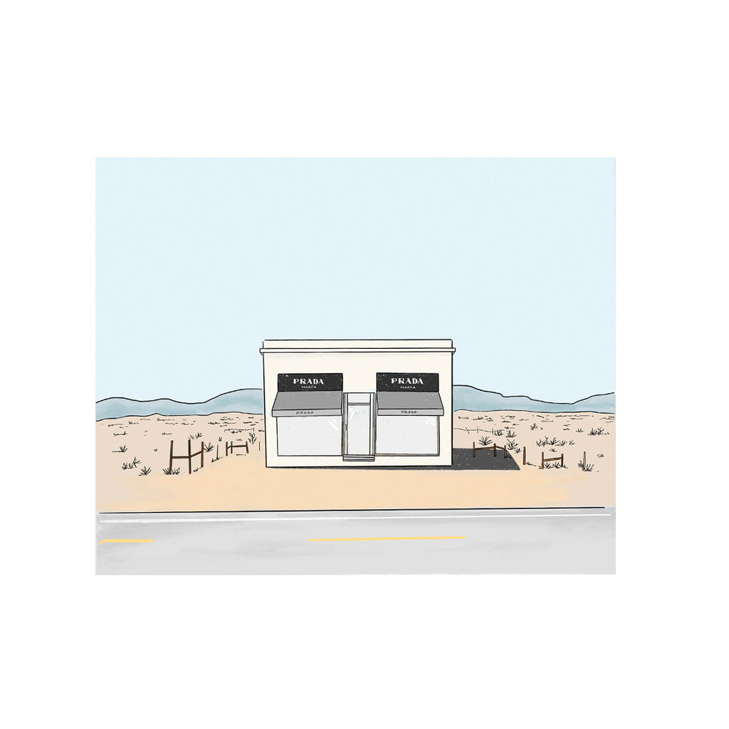 Prada Marfa Art Print – Paris Texas Apparel Co