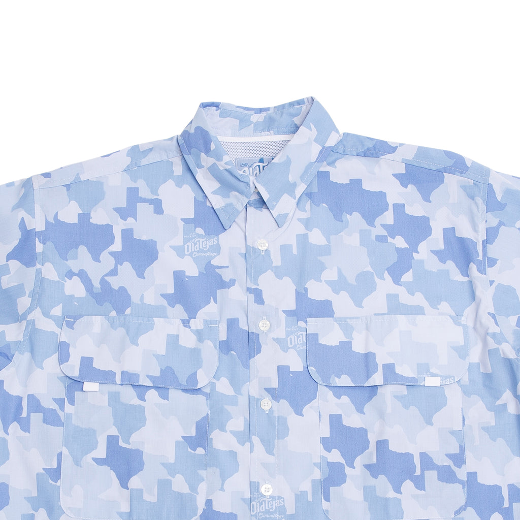 Old Tejas Camo Field Shirt - Blue – Paris Texas Apparel Co