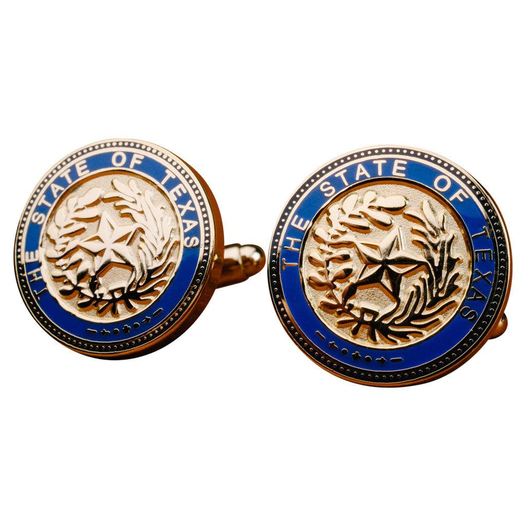 State of Texas Seal Cufflinks – Paris Texas Apparel Co